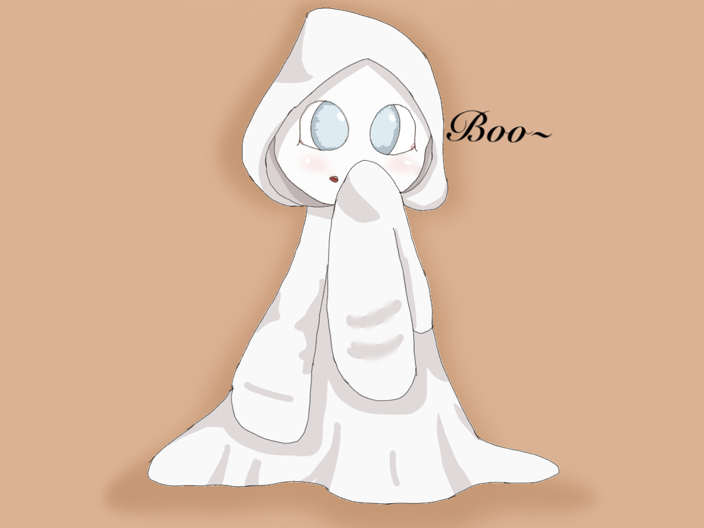 A cute ghost, idk. -w- - ibisPaint