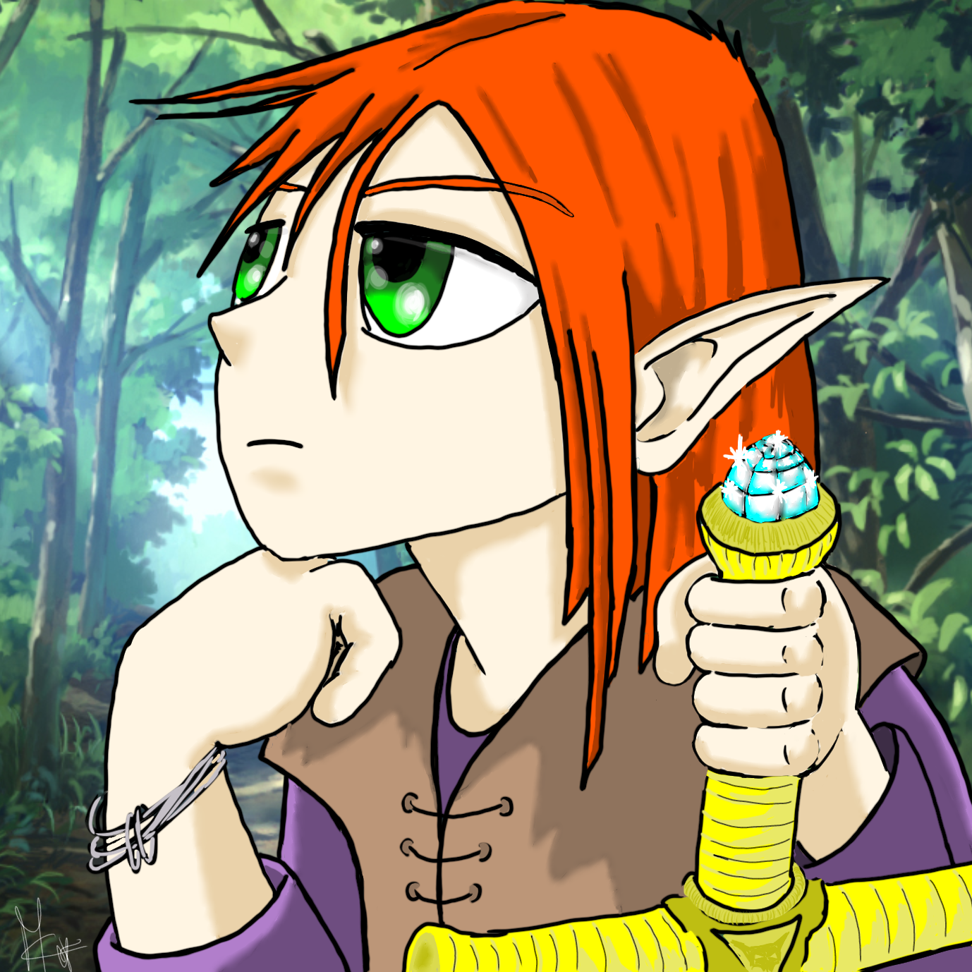 Songe d’un chevalier elfe 😉 - ibisPaint