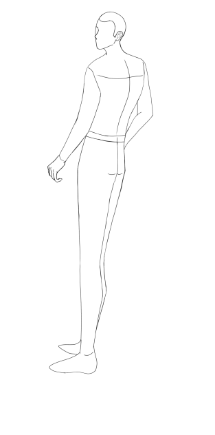 Standing position(man) - ibisPaint