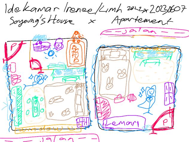 Kamar Irenee House x Apartment 20230607 - ibisPaint