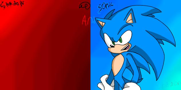 Sonic & Shadow collab vers - ibisPaint
