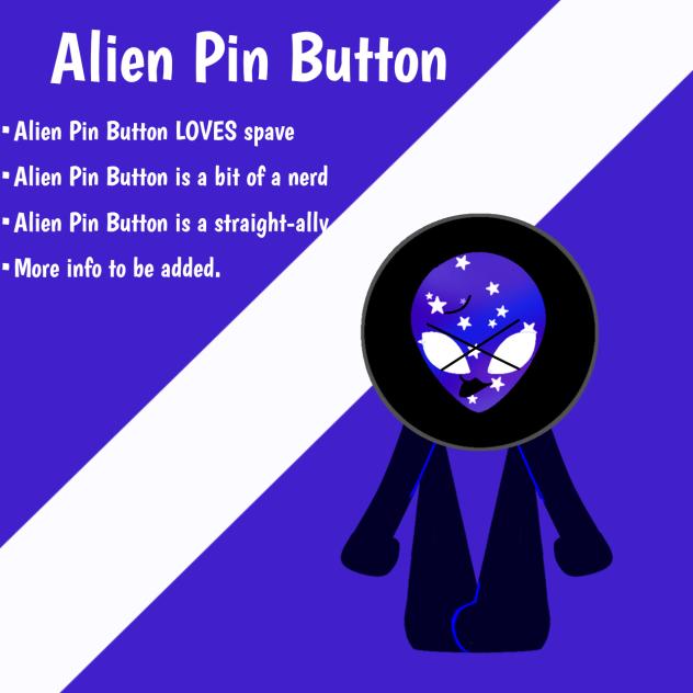 Alien pin button - ibisPaint
