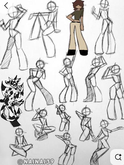 girl boss poses collab - ibisPaint