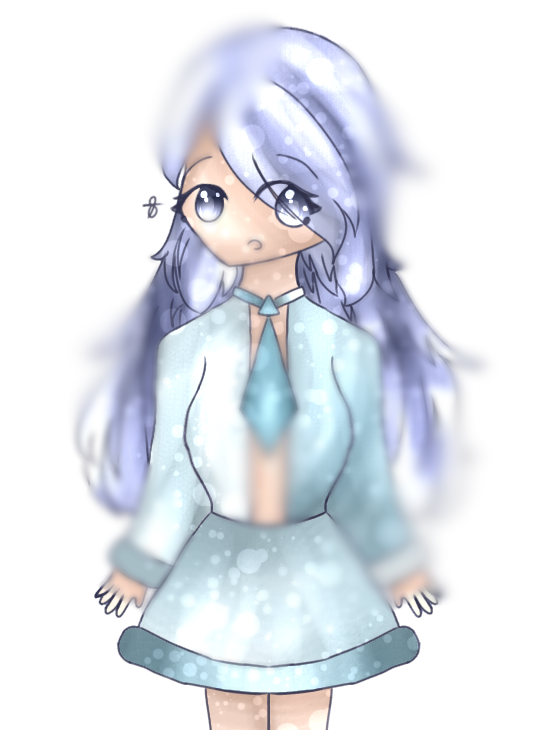 A Cute Girl with a Straight Tie - ibisPaint