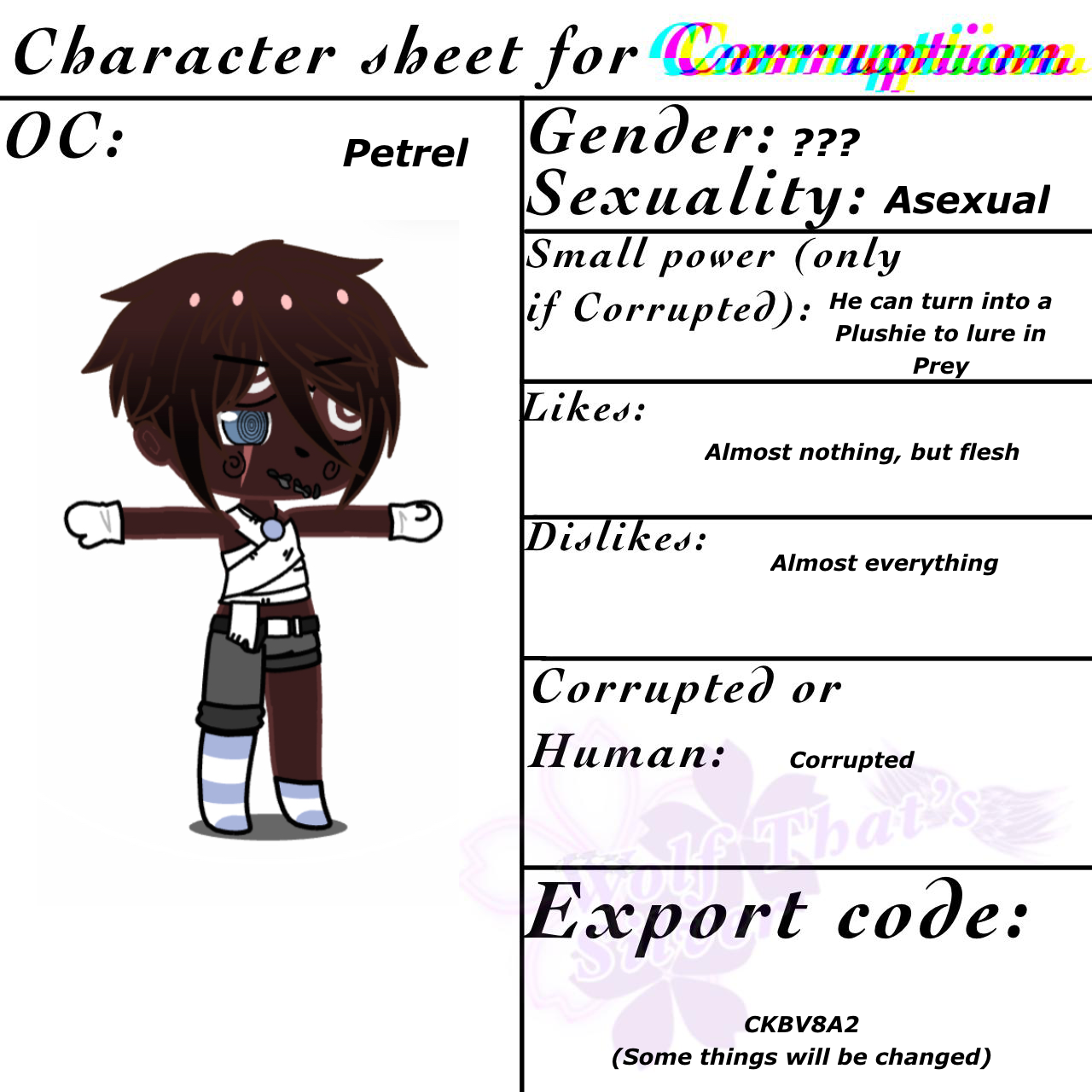 Corruption character - ibisPaint