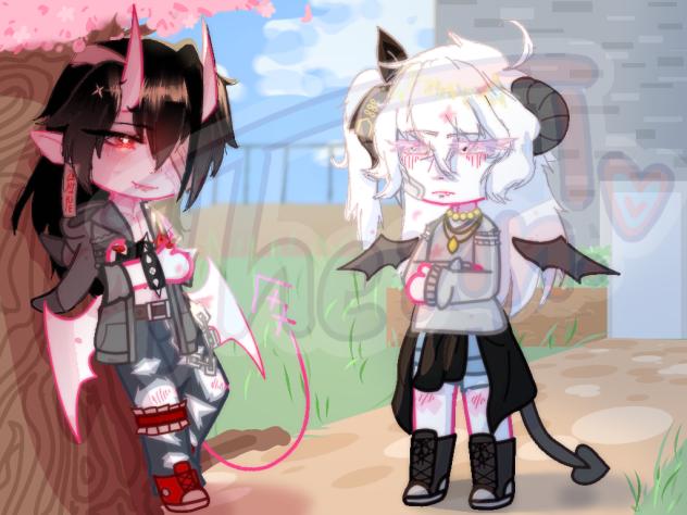 Cherry blossom demon w o leaves - ibisPaint