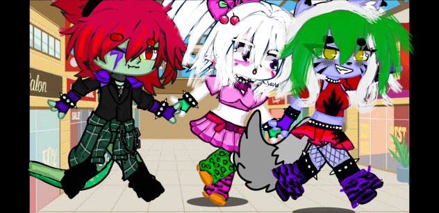 Roxy,Monty and Chica - ibisPaint