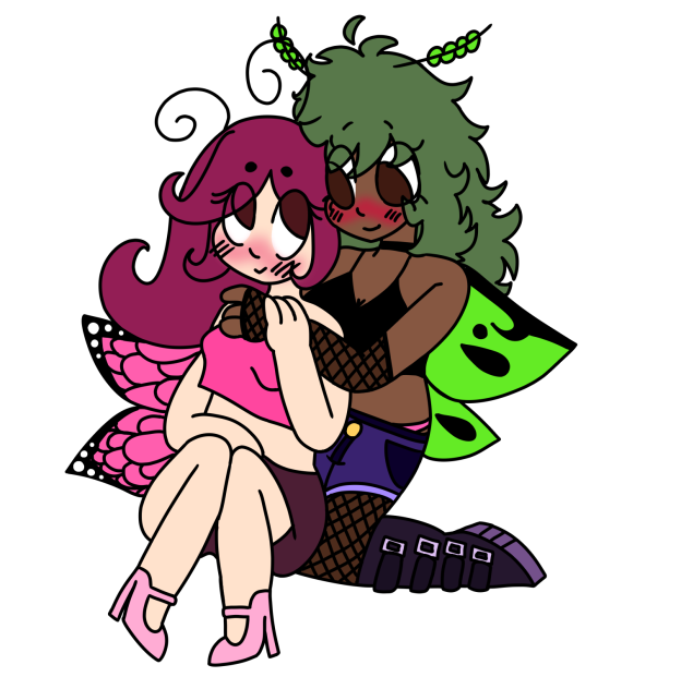 Lesbian Bug girls (WIP) - ibisPaint
