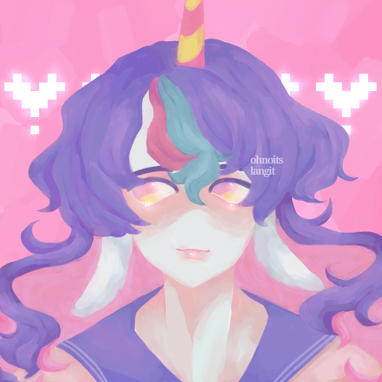 floofy hair yuni - ibisPaint