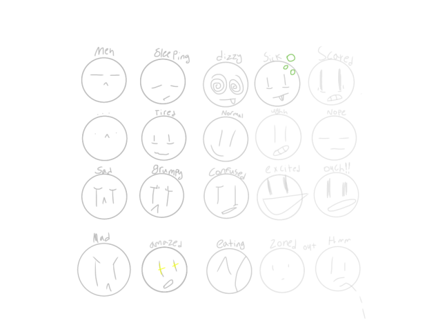 Expressions of shrug - ibisPaint