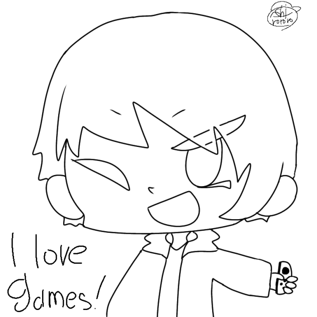 I love games! 線画 - ibisPaint