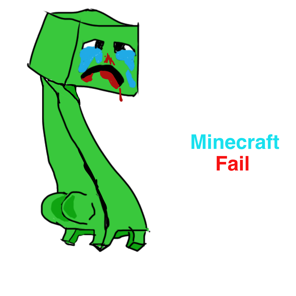 Minecraft Fail - ibisPaint