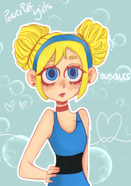 its Bubbles💙🩵🖤💛 - ibisPaint