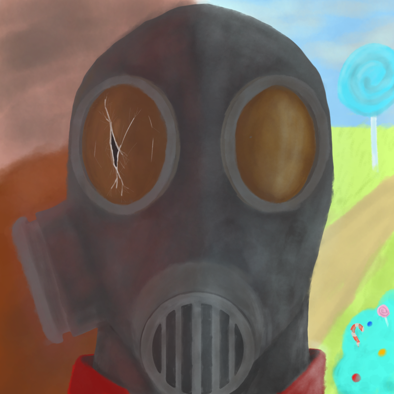 two sides of a pyro - ibisPaint