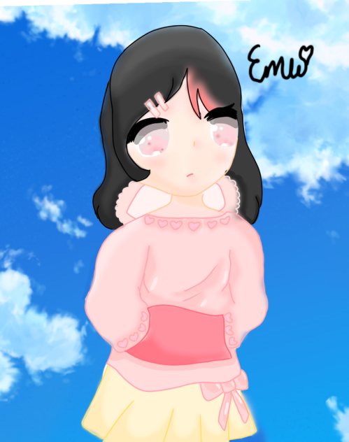 Kawaii girl ‘w’ - ibisPaint