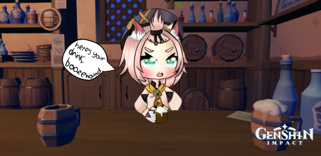 Genshin impact Diona gacha edit - ibisPaint