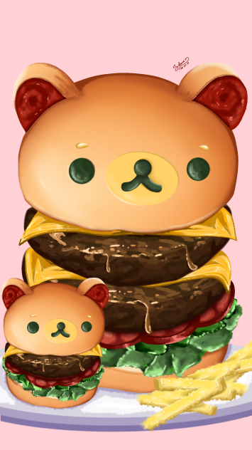 cute bread - ibisPaint