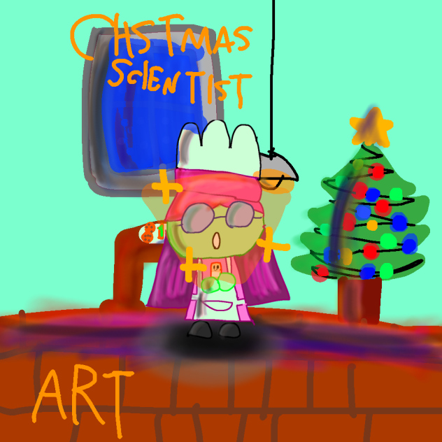 Scientist Christmas tower heroes - ibisPaint