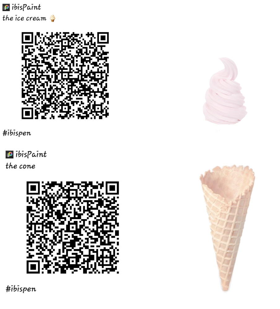 ice cream and cone - ibisPaint