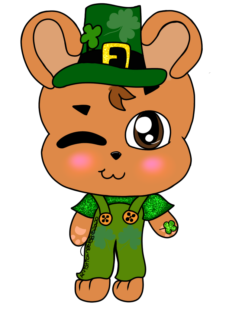 St Patricks Day Brown Boy Bear - Speedpa - ibisPaint