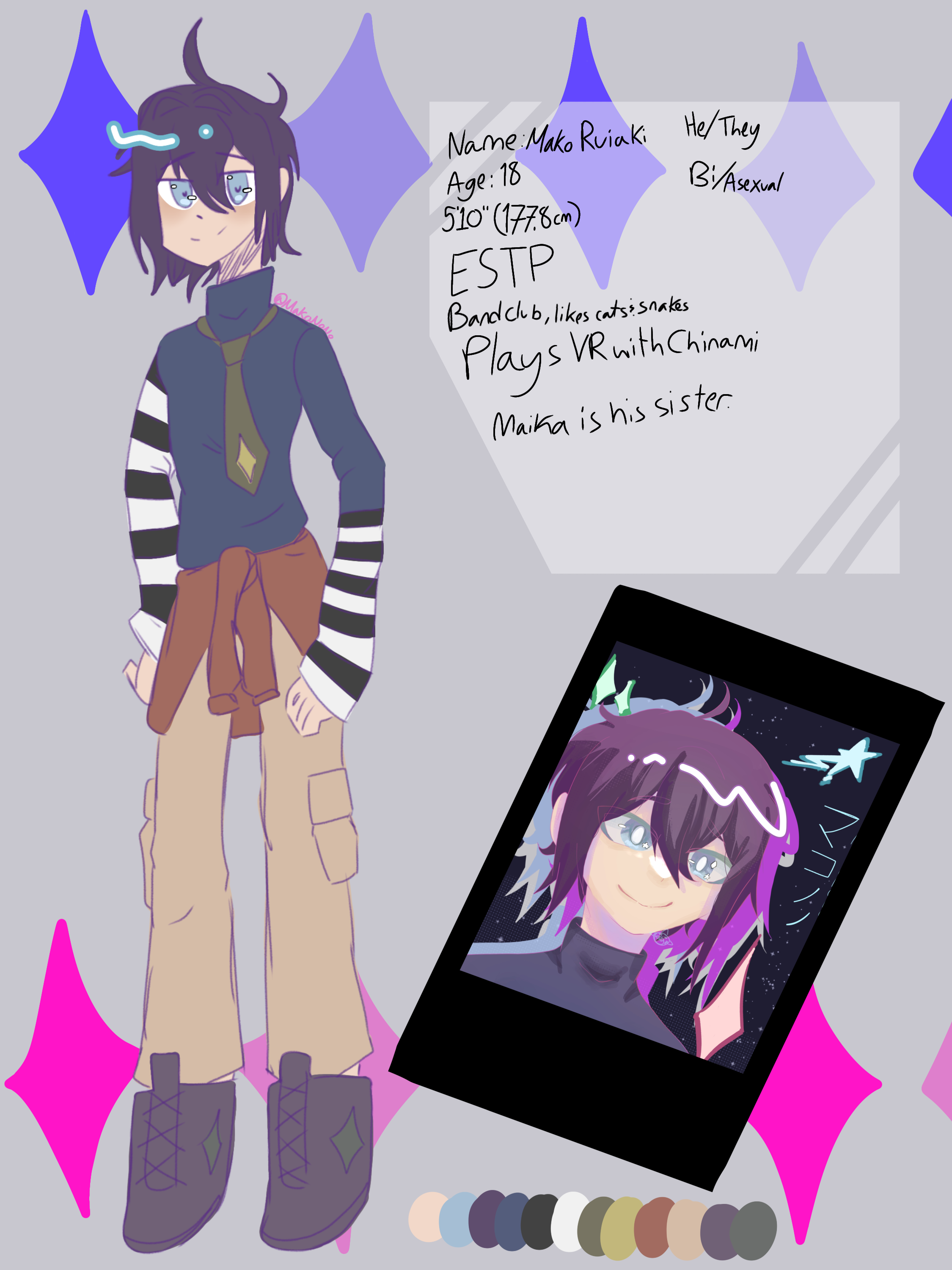 Mako character sheet for L14n! - ibisPaint