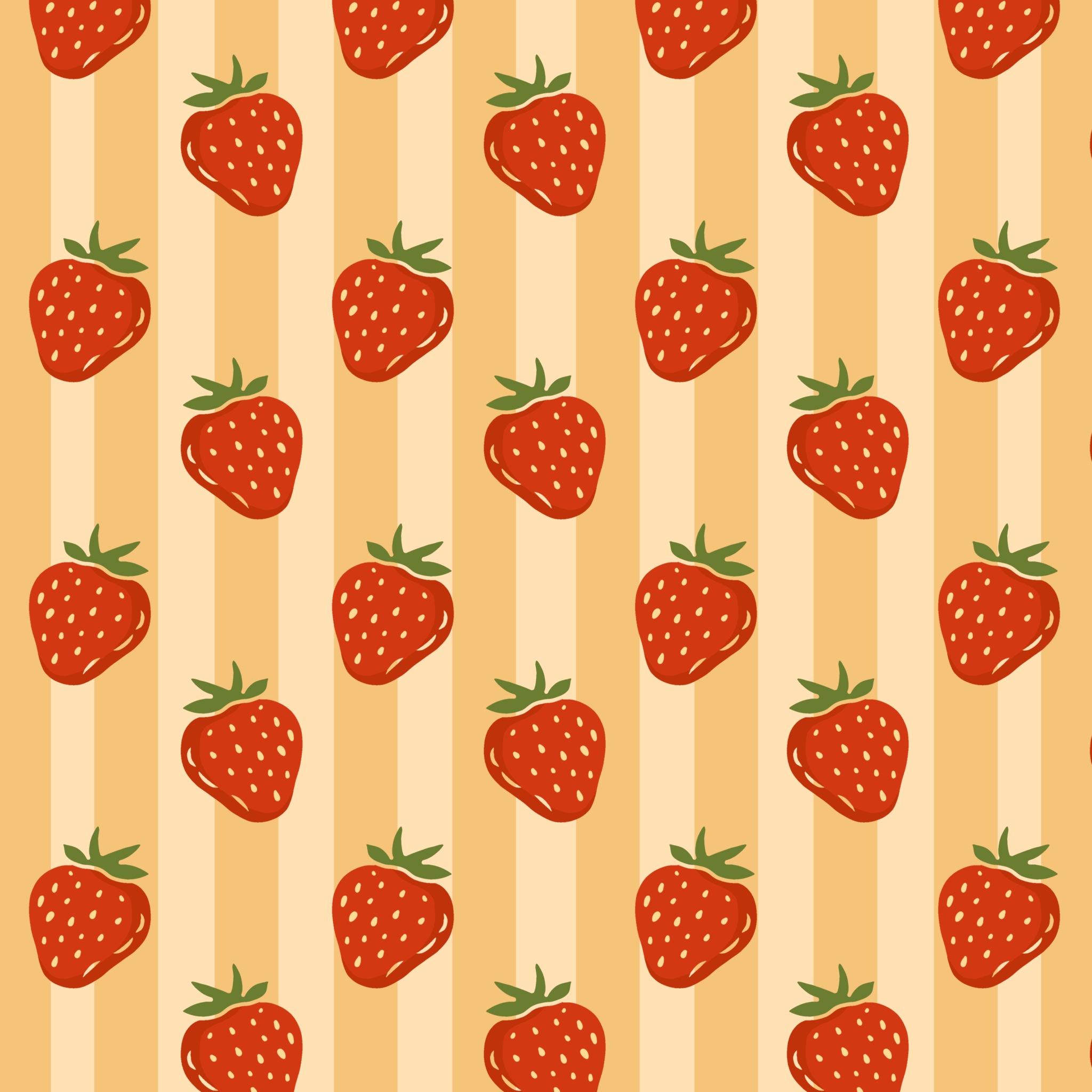 strawberry background - ibisPaint