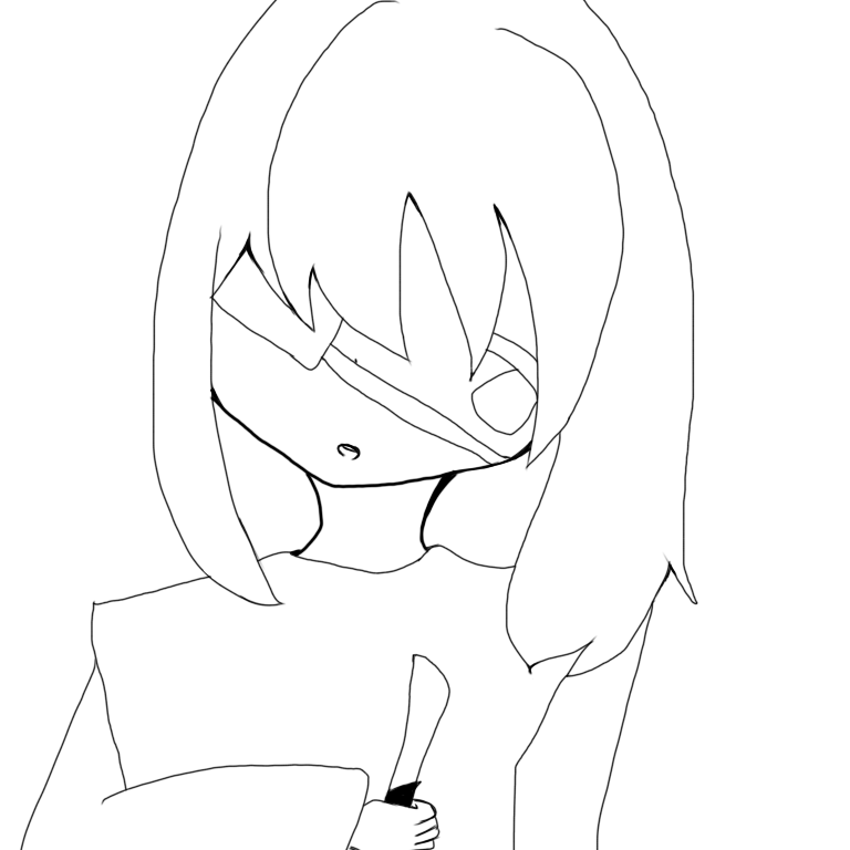 線画 ヤンデレ - ibisPaint