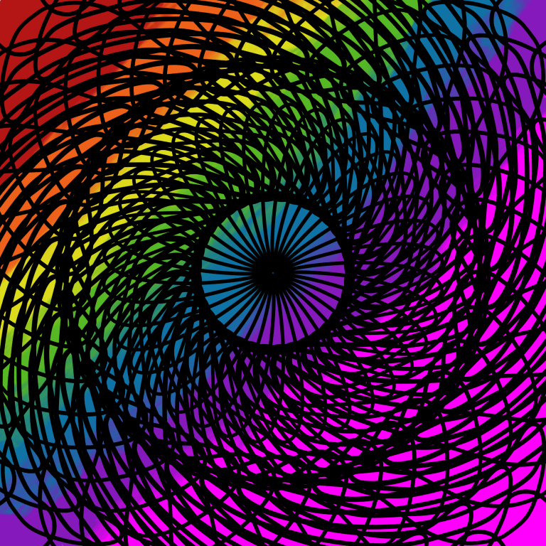 rainbow mandal - ibisPaint