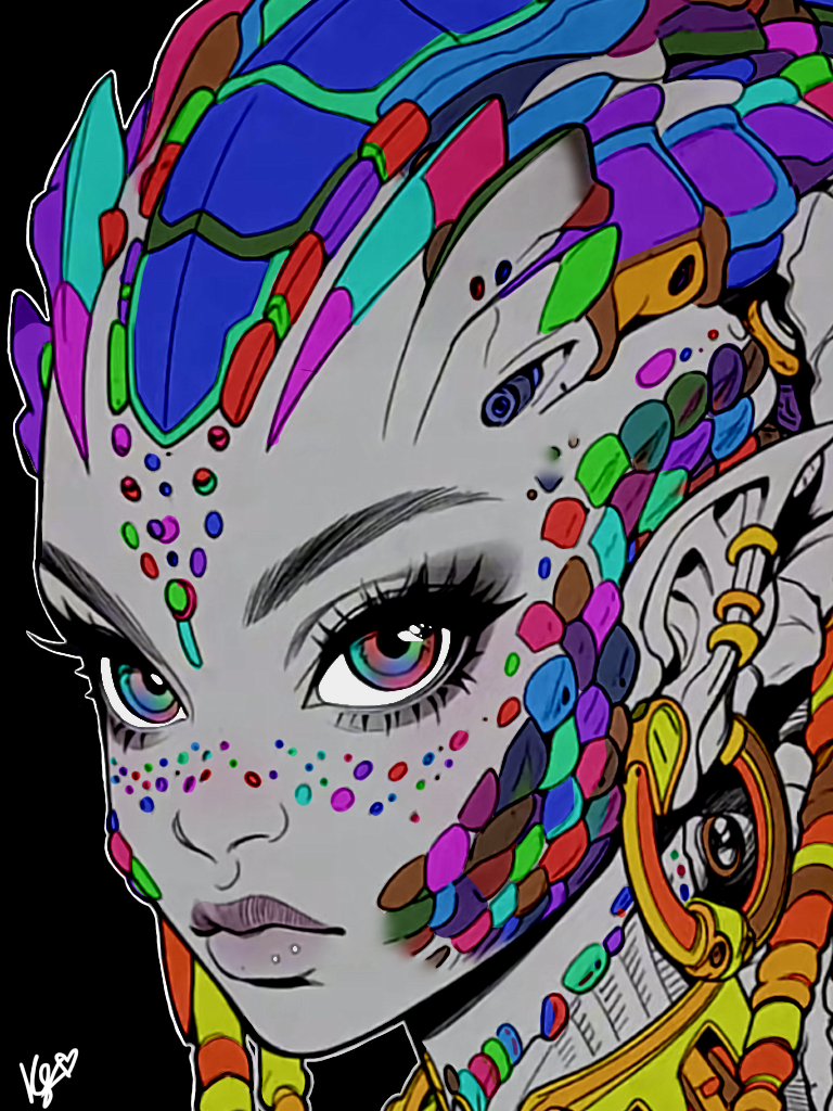 Space alien - ibisPaint