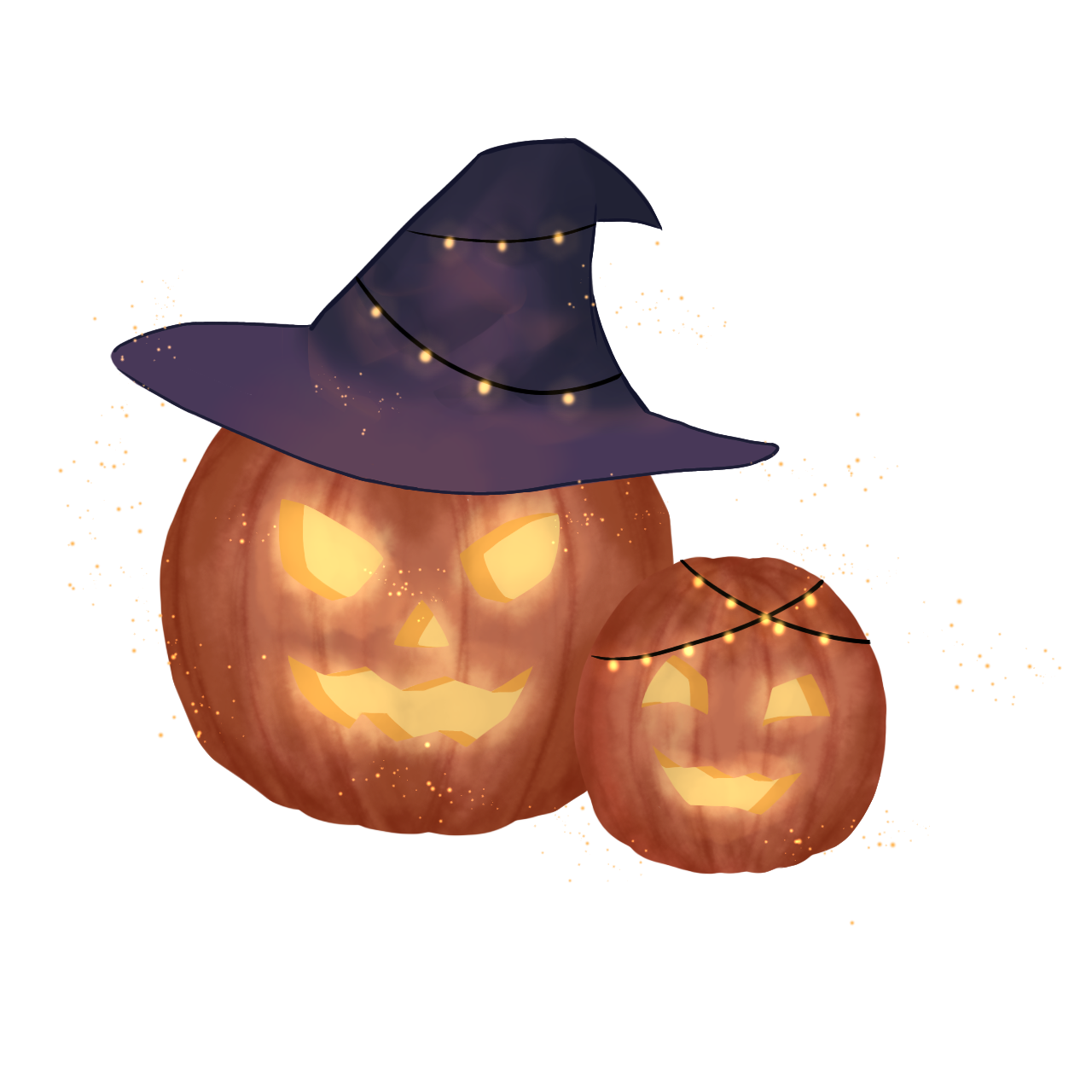 Halloween pumpkins - ibisPaint
