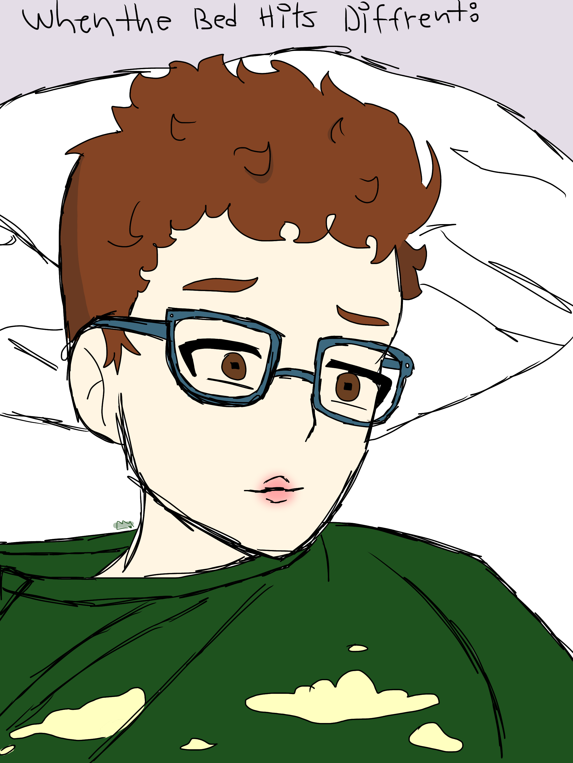 When the bed hit different - ibisPaint