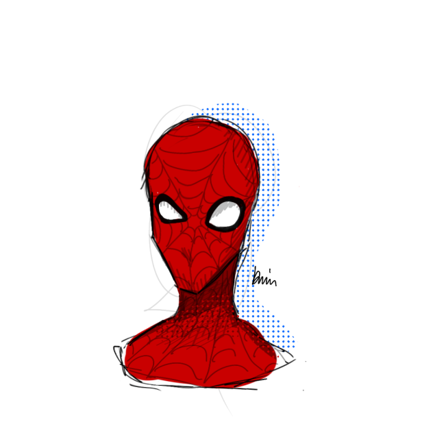 Spiderman sketch - ibisPaint