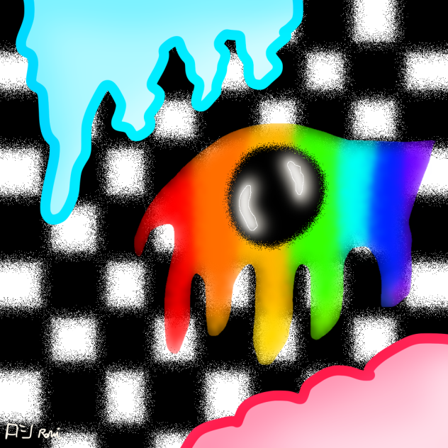checkerboard rainbow - ibisPaint