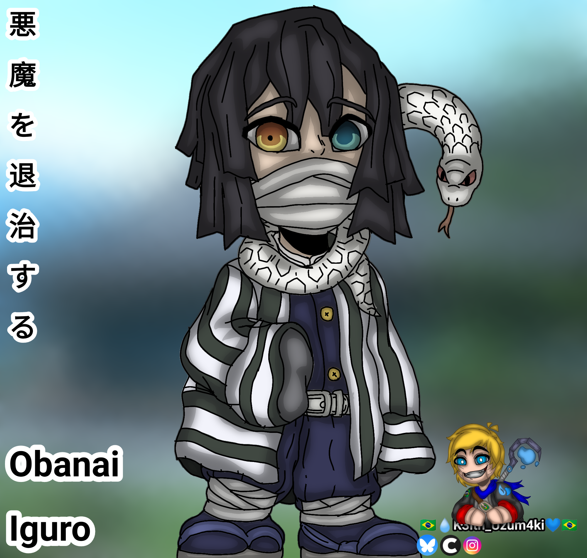 Obanai Iguro - Demon Slayer - ibisPaint