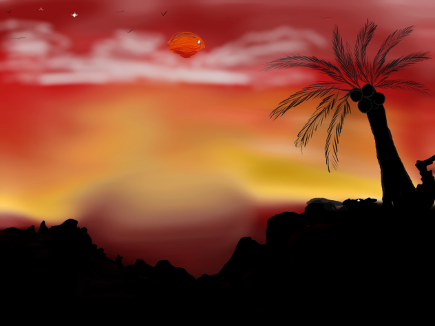 Sun set - ibisPaint