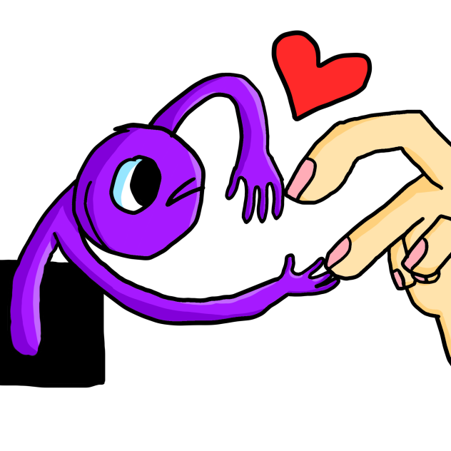 Purple trái tim bằng ngón tay - ibisPaint