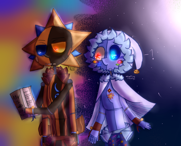 Eclipse and Lunar being brothers ☀️🌑 - ibisPaint