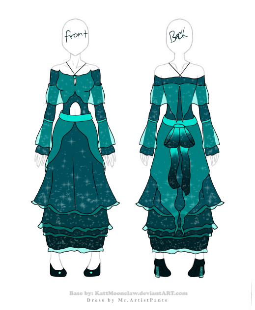 Aurora Borealis Dress Design - ibisPaint