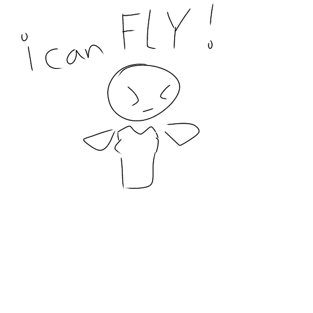 I can fly! ah nevermind, i can fly again - ibisPaint