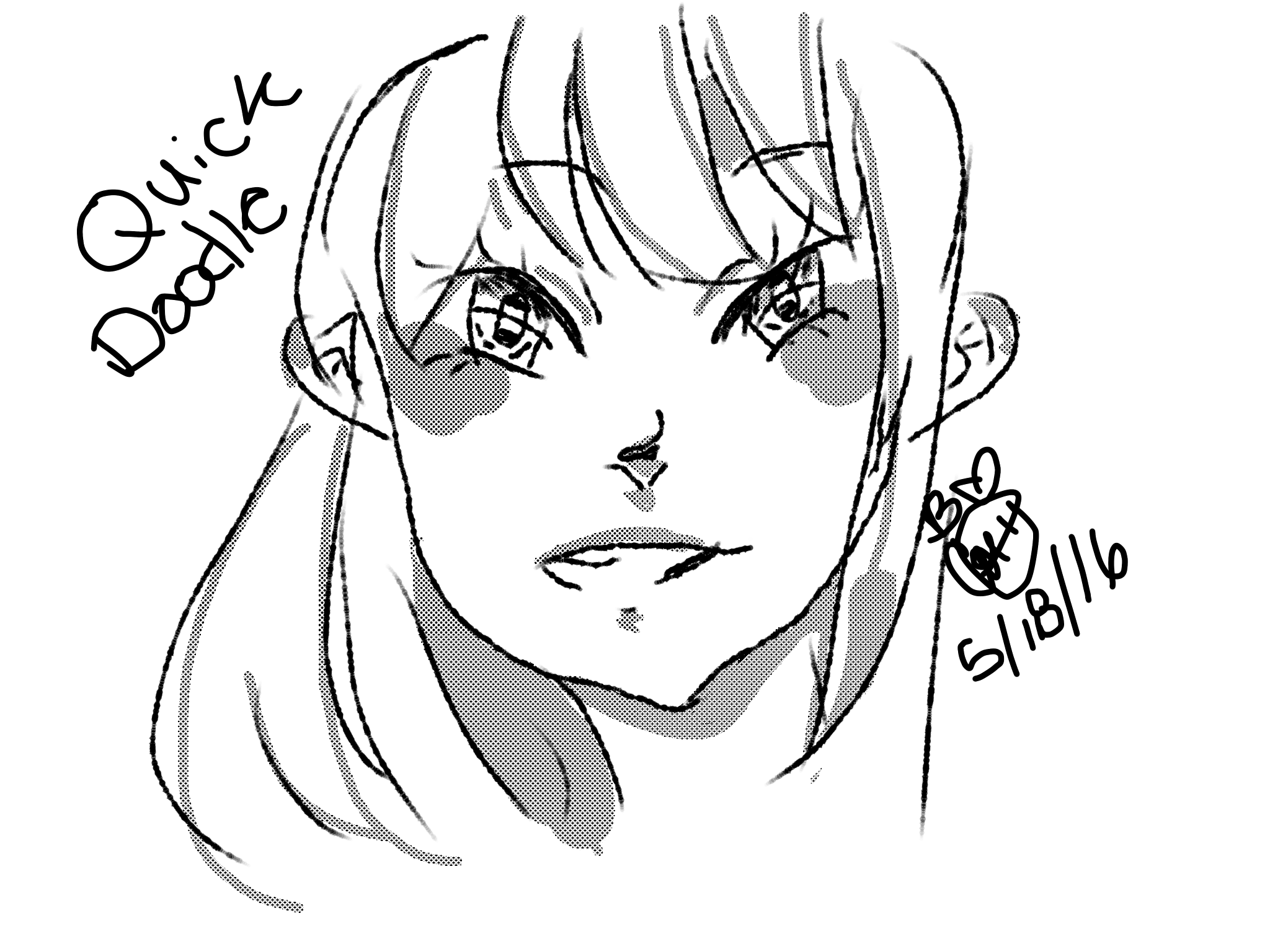 screen tone practice - ibisPaint