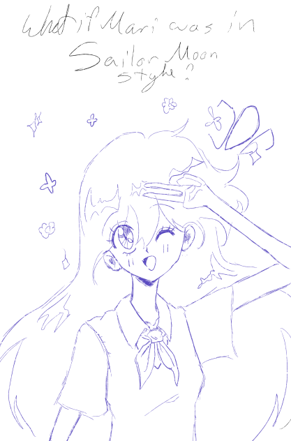Mari but sailor moon style👁👄👁 - ibisPaint