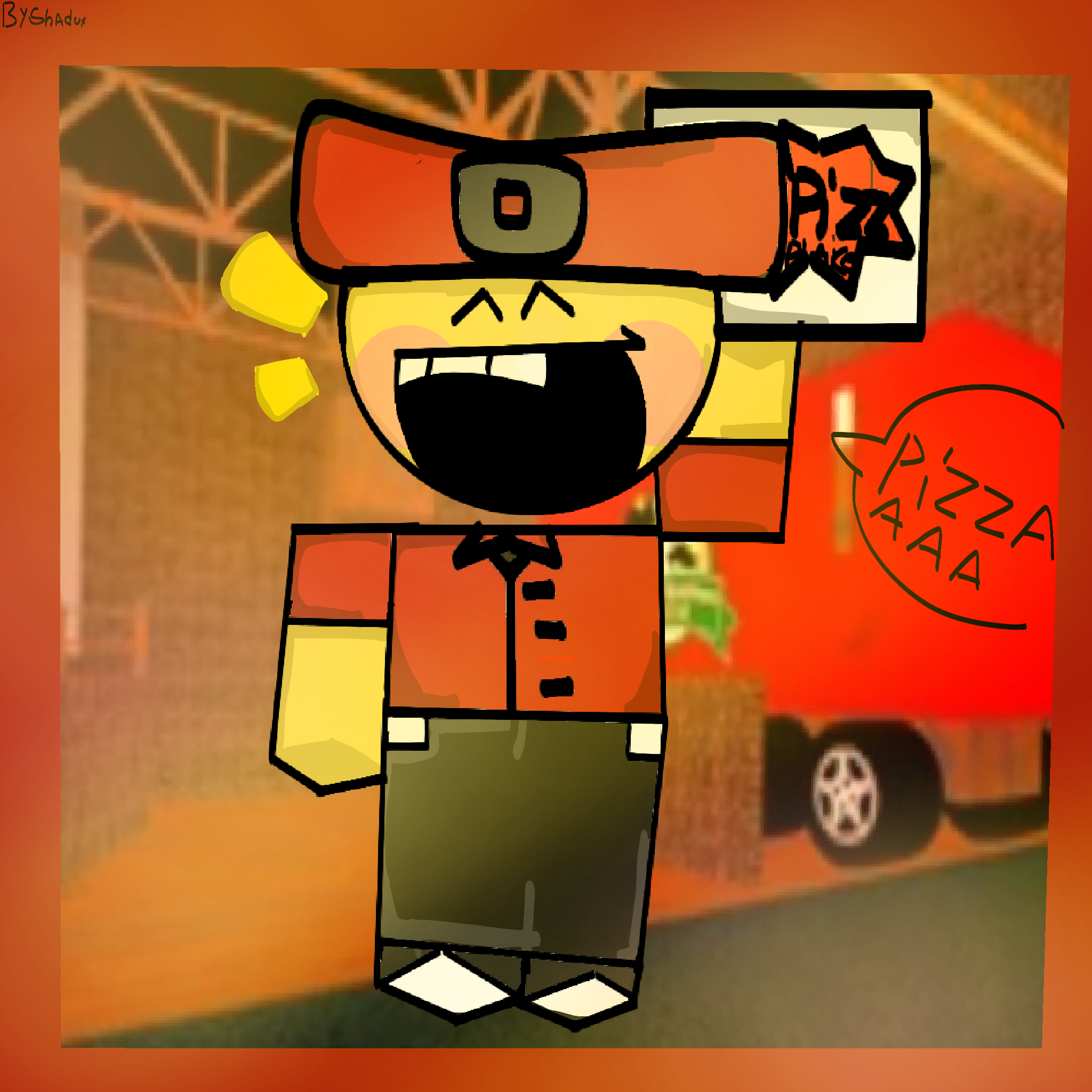 pizza guy - ibisPaint