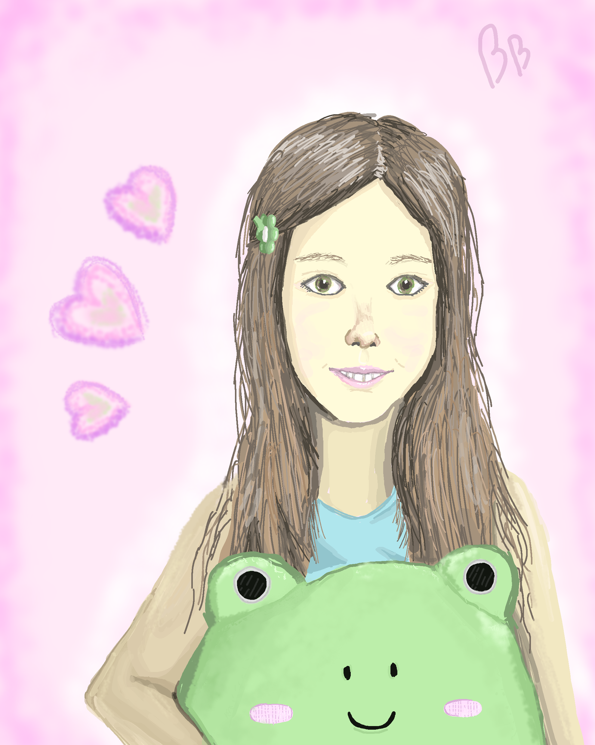 Girl and Frog - ibisPaint