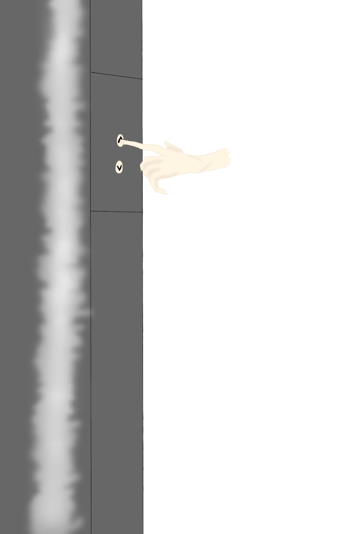 Pushing the elevator button- hehe - ibisPaint