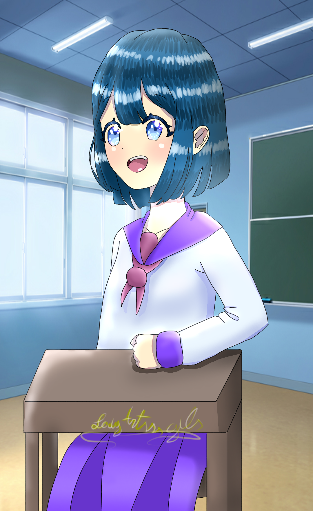 first day of school - ibisPaint