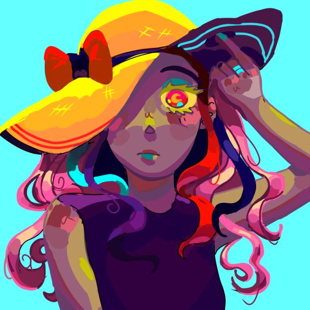 Girl with a hat - ibisPaint