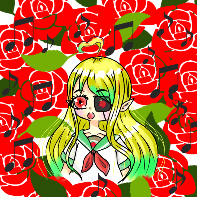 Bông hồng ca hát(nâng cấp) - ibisPaint