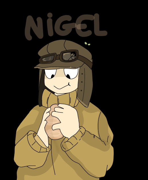 Nigel eats bread. - ibisPaint