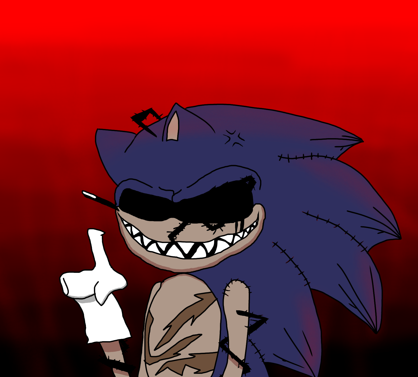 Curse Sonic Redesign My Style - ibisPaint