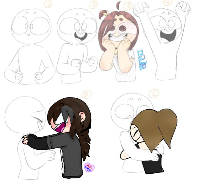 Happy or proud collab - ibisPaint